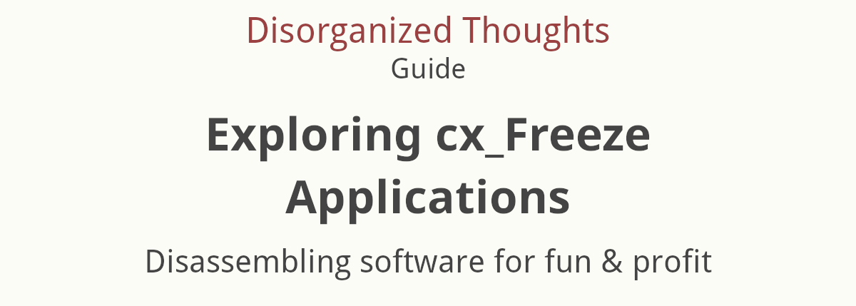 Exploring cx_Freeze Applications